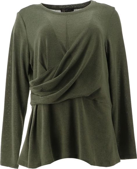 DG2 by Diane Gilman | Tops | Dg2 Diane Gilman Brushed Knit Asymmetric ...